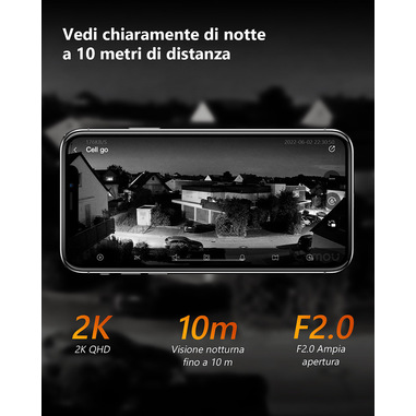 Imou Cell Go Kit - Telecamera a batteria da 3MP con Pannello Solare ...