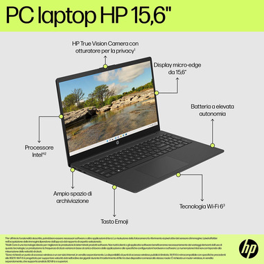 HP 15-fd0062nl Intel® Core™ i3 i3-N305 Computer portatile 39,6 cm (15.6 ...